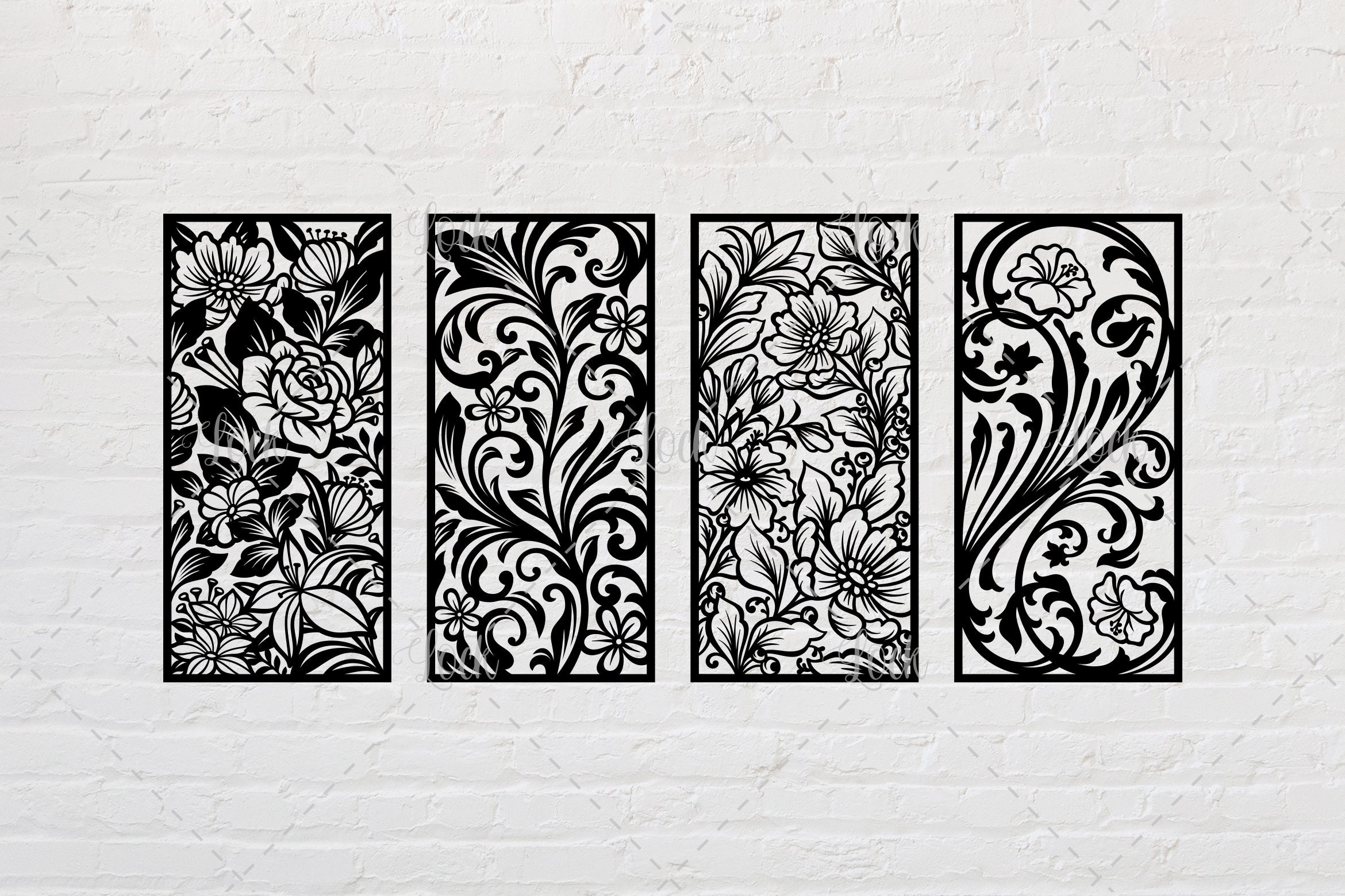 Flower Decorative Panels Room Divider - Etsy