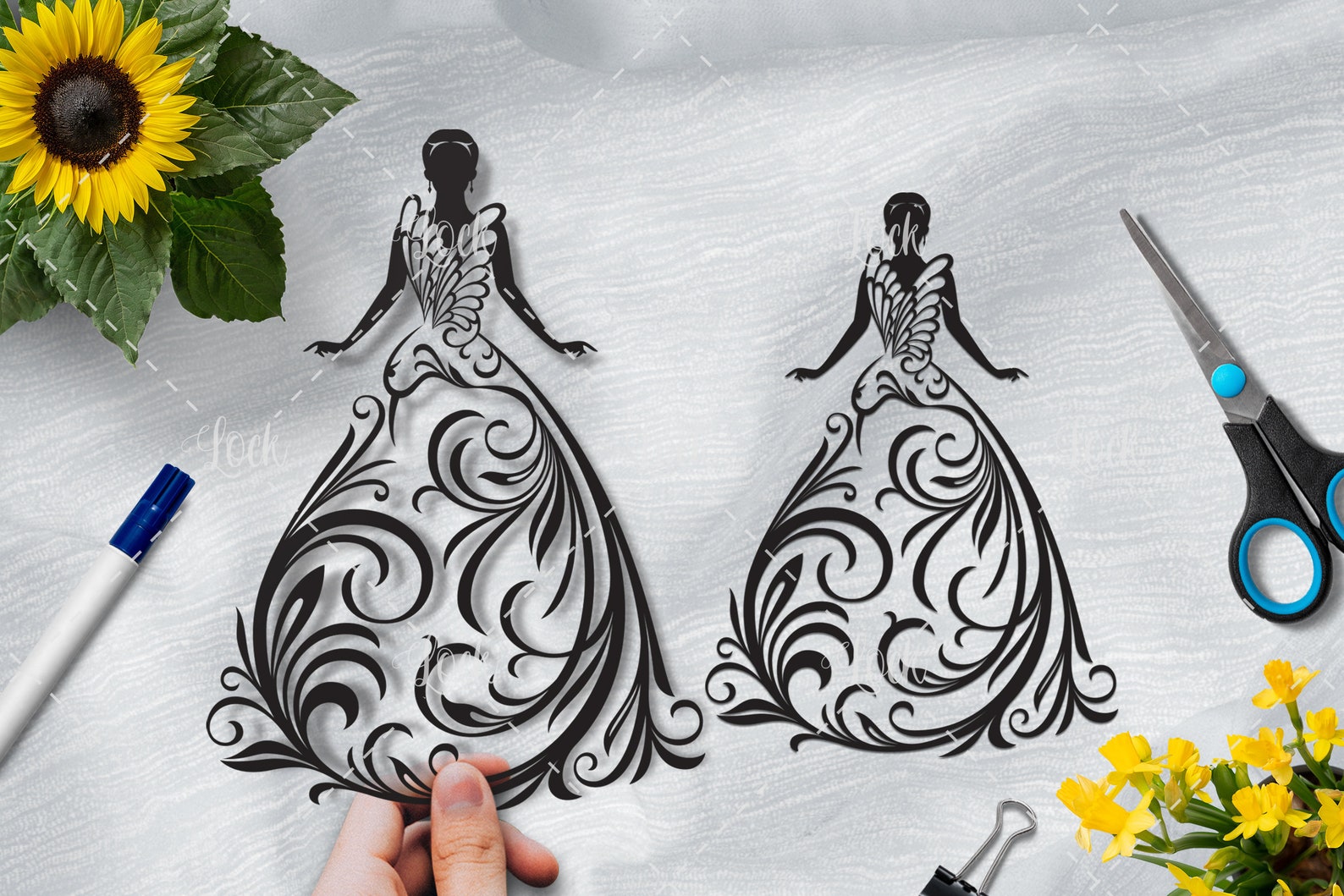 Couple mariage Svg, femme en robe svg, robe de mariée - Etsy France