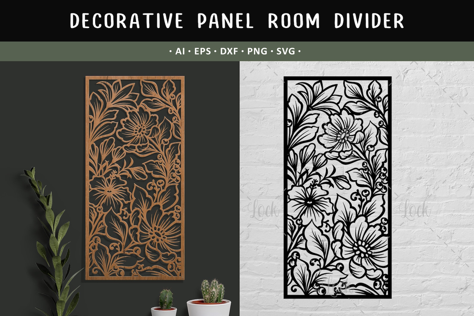 Flower Decorative Panels Room Divider - Etsy