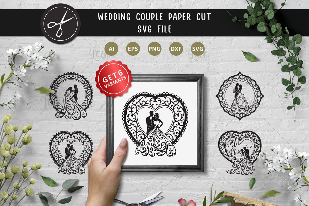 Couple Wedding Svg, Woman in Dress Svg, Wedding Dress - Etsy