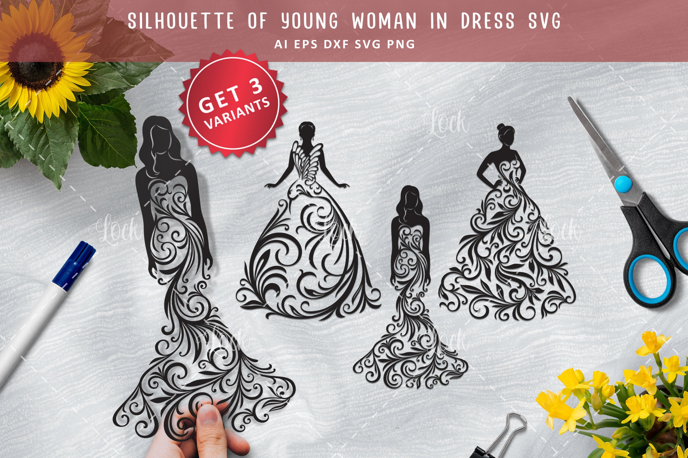 Couple Wedding Svg, Woman in Dress Svg, Wedding Dress - Etsy