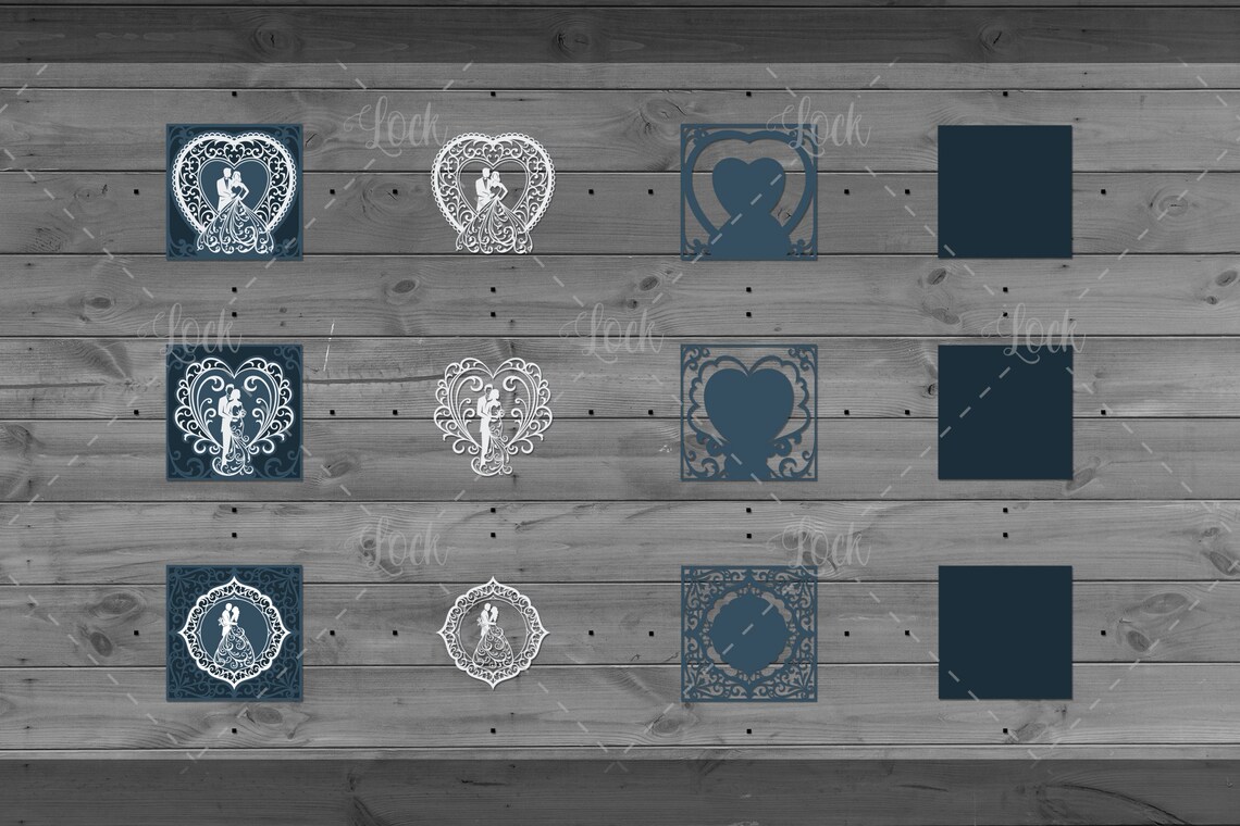 Layered Wedding Couple Svg Woman in Dress Svg Wedding - Etsy