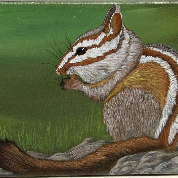 Chipmunk Art - Etsy
