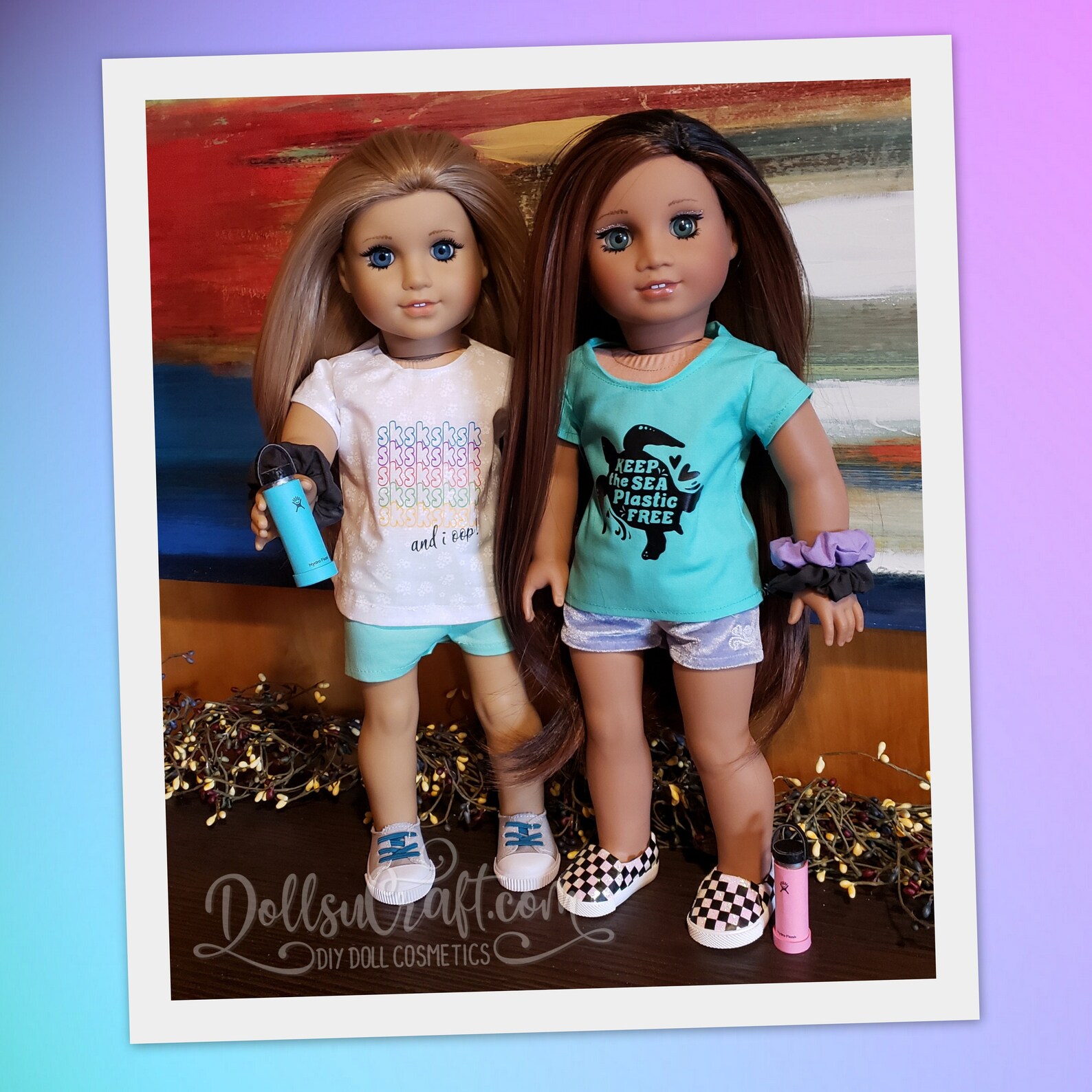 VSCO GIRL Makeup Fits American Girl 18 Inch Doll Accessories Removable ...