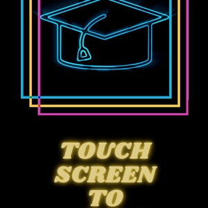 Touch Screen to Start Mirror Booth Animation- Graduation - Etsy