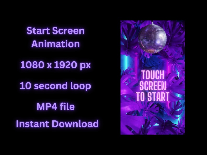 Touch Screen to Start Mirror Booth Animation- Havana Nights - Etsy