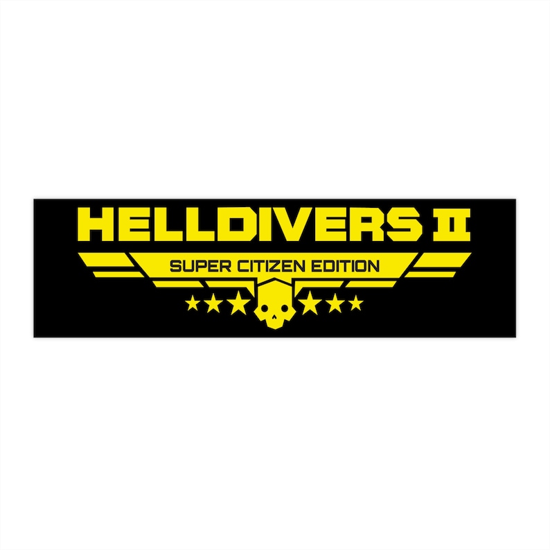 Helldivers 2 Super Citizen Edition Bumper Sticker - Etsy