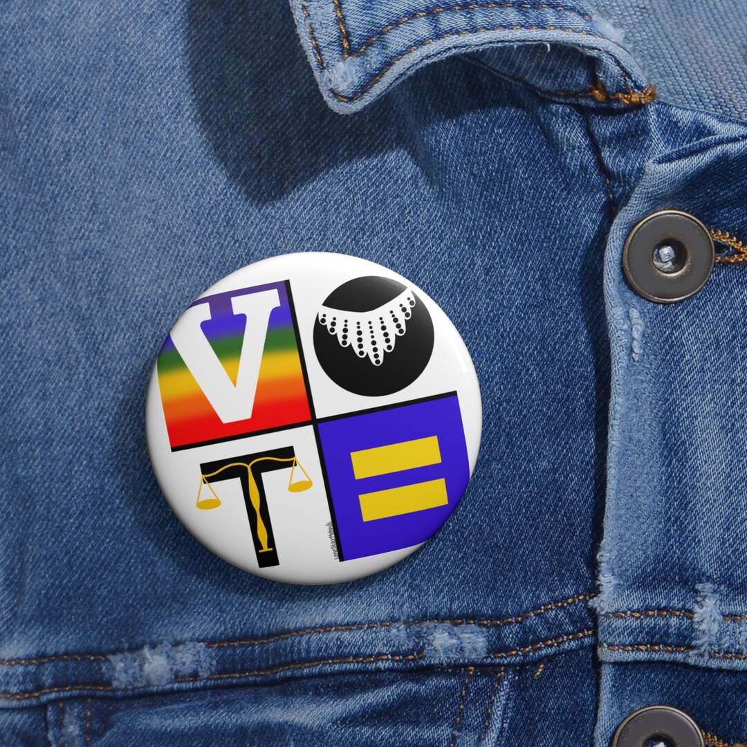 Vote Round Pins/ Button in Various Sizes - Etsy