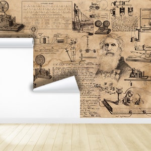 Scientist Engineer Wall Art Inventor & Wallpaper Samuel Morse Drawings ...