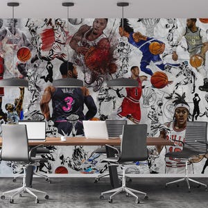 Chicago Basketball Wallpaper Graffiti Sport Wall Mural Urban Street Art ...