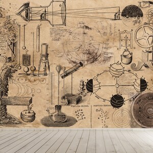 Galileo Wallpaper Drawings & Engineer Scientist Science Vintage Collage ...