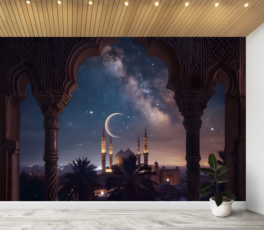 Wallpaper Arabian Nights Wall Mural Islamic Print Peel and Stick Wall ...