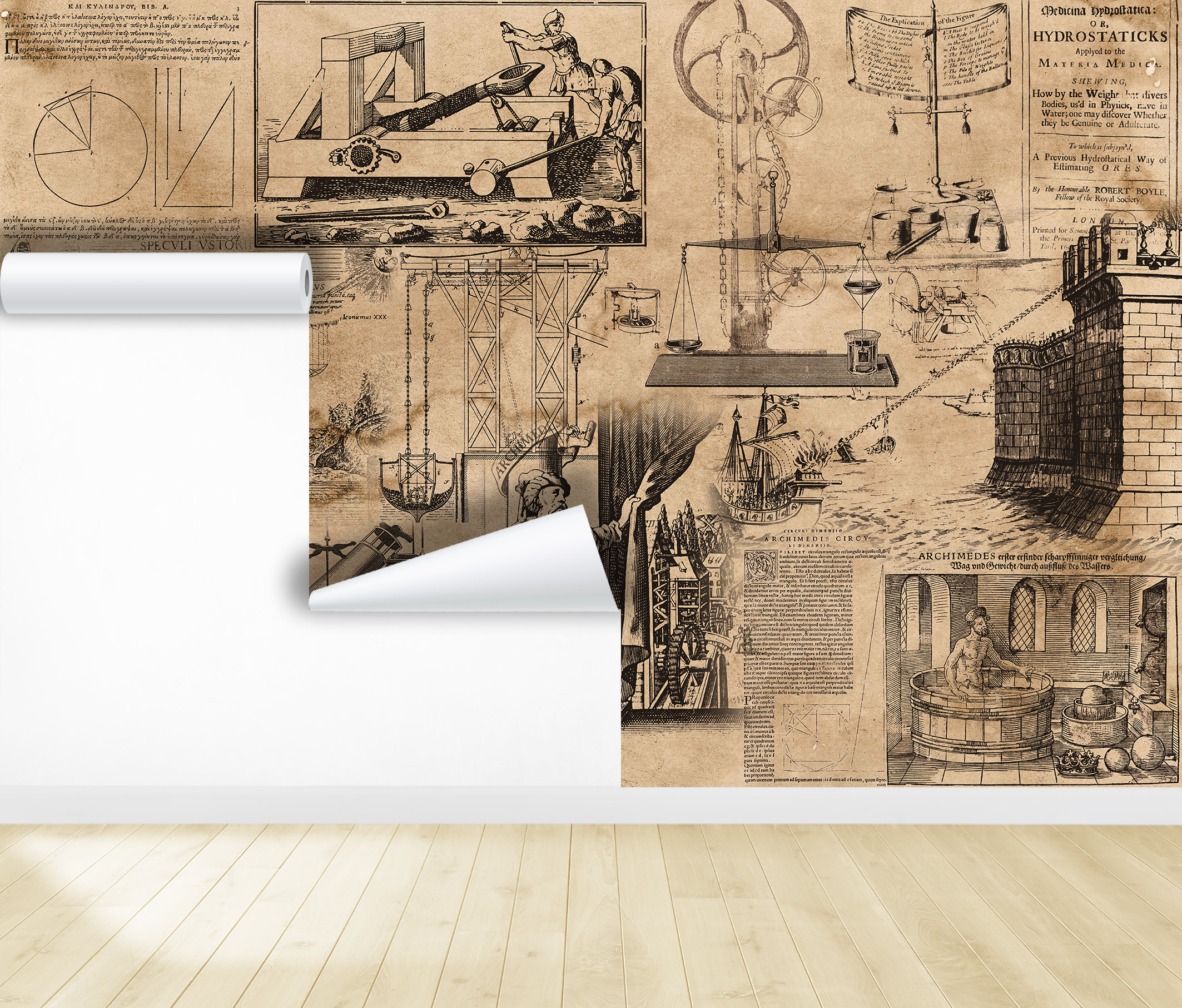 Archimedes Vintage & Wallpaper Engineer Scientist Science - Etsy