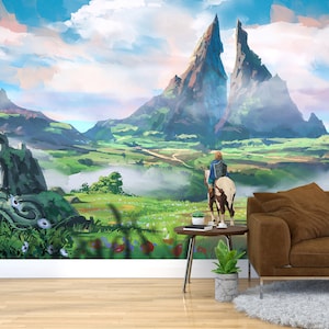 Zelda & Gaming Mural Wall Art Wallpaper Legend of Zelda Tears of the ...