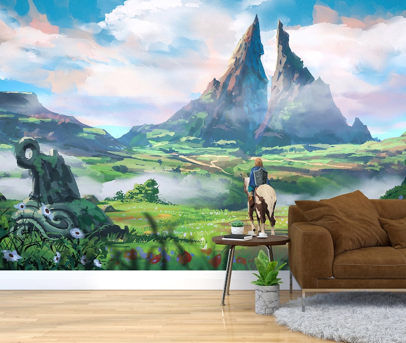 Zelda & Gaming Mural Wall Art Wallpaper Legend of Zelda Tears of the ...