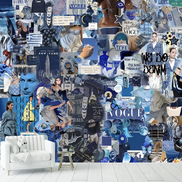 Blue Aesthetic Wallpaper - Etsy