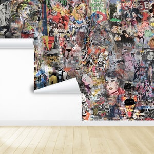 Graffiti Poster Pop Art Wallpaper Wall Mural & Streat Art Graffiti ...