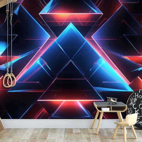 Triangle Wallpaper - Etsy