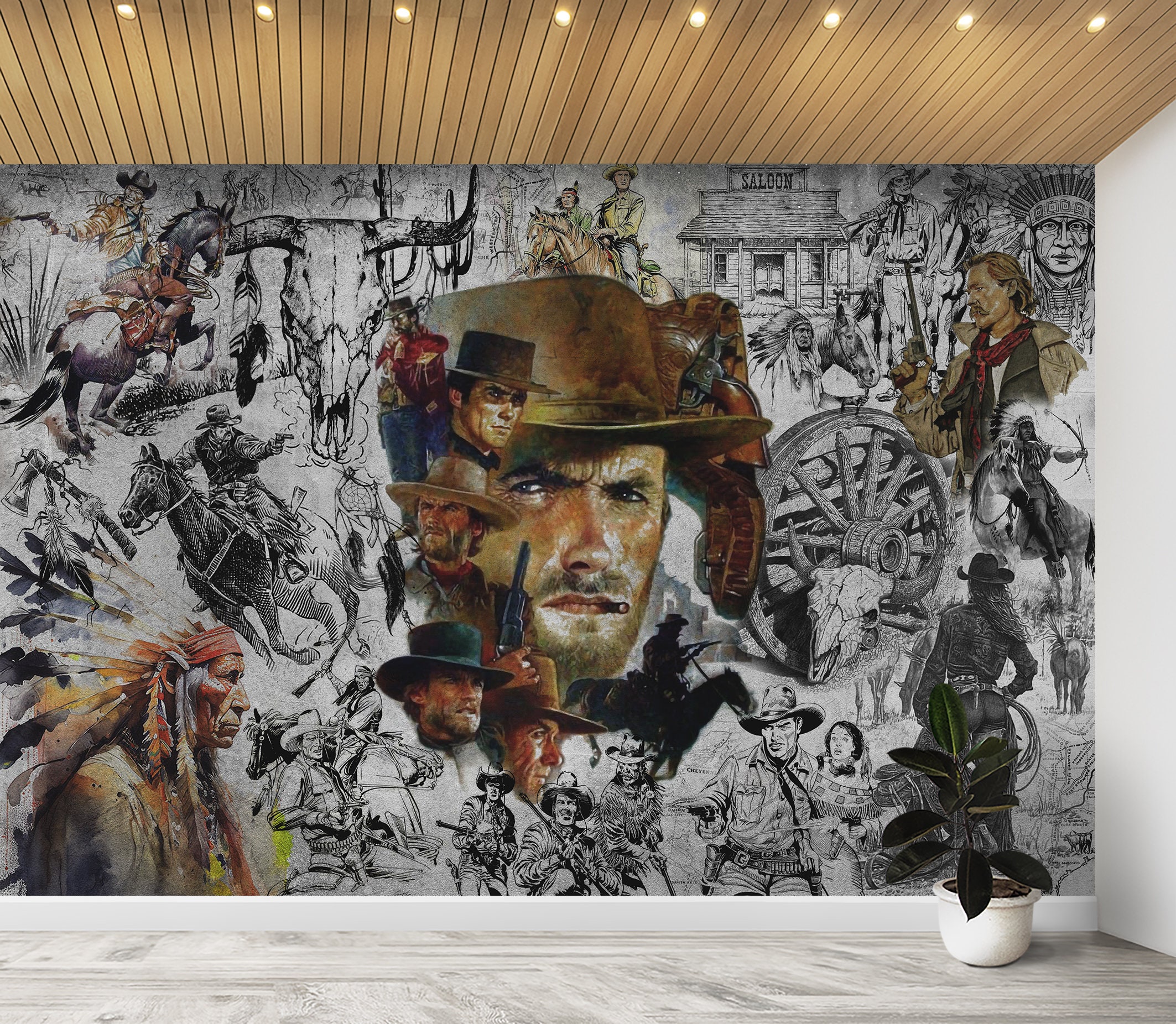 Cowboy Wall Murals
