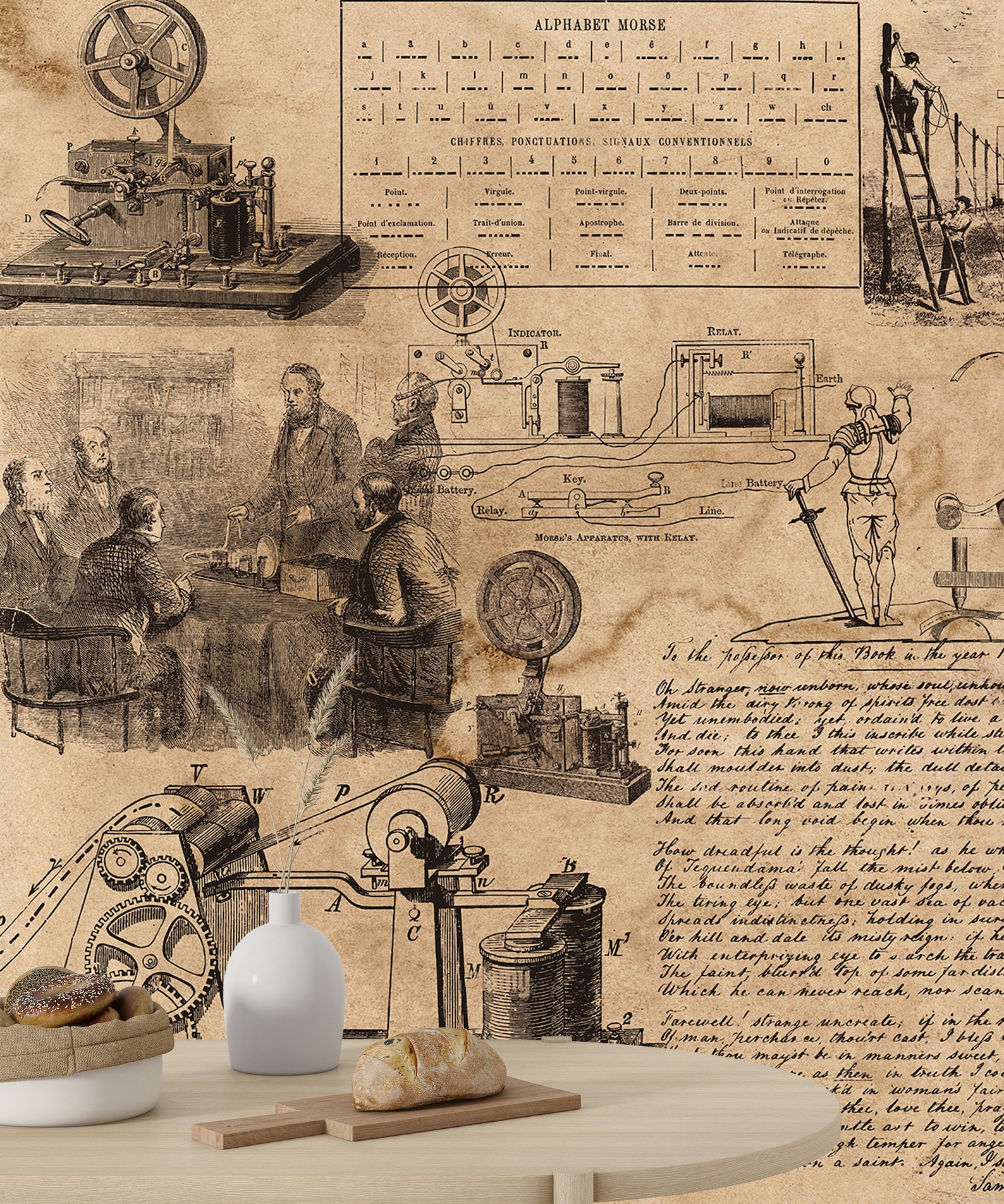 Scientist Engineer Wall Art Inventor & Wallpaper Samuel Morse - Etsy