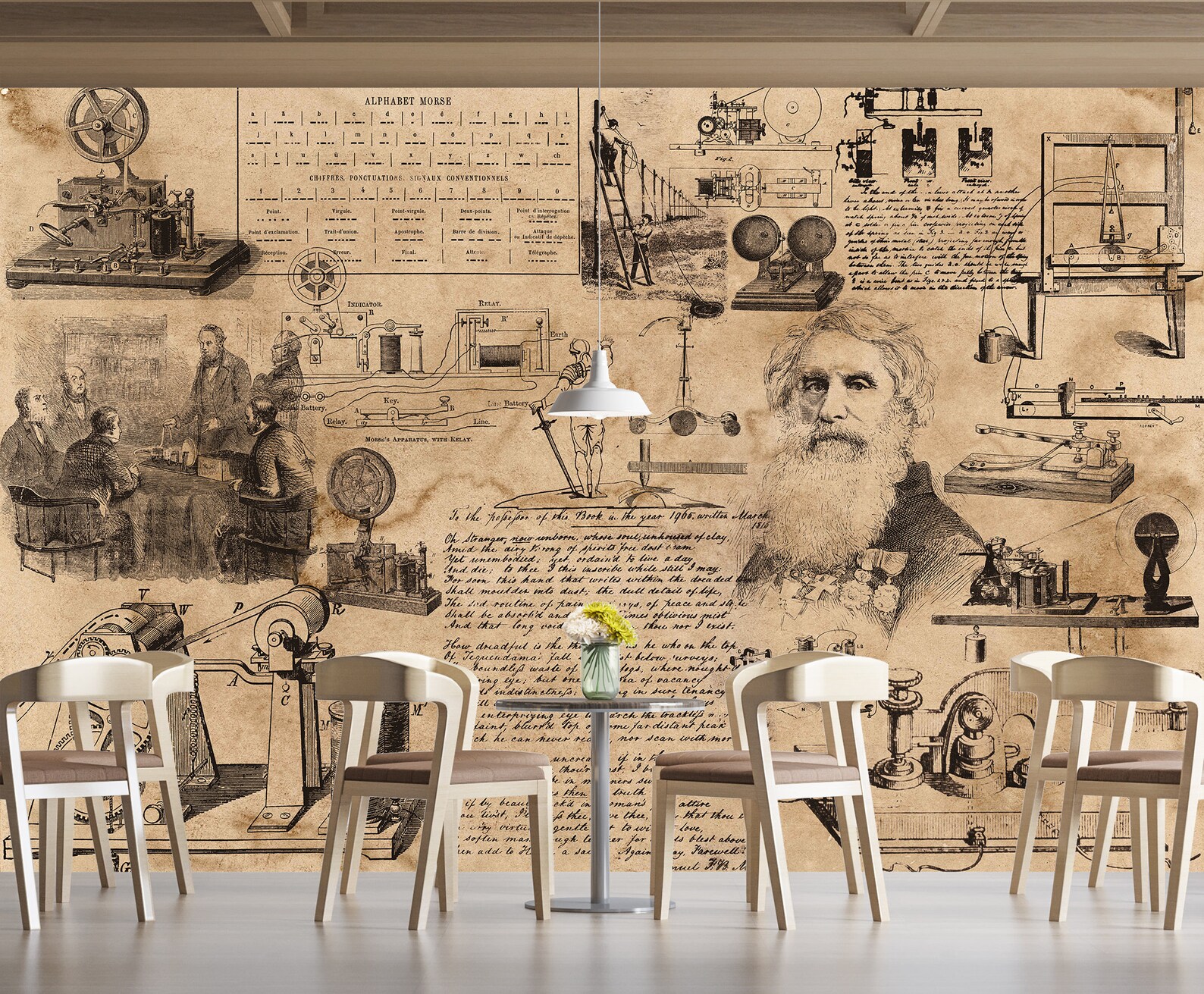 Scientist Engineer Wall Art Inventor & Wallpaper Samuel Morse - Etsy