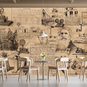 Scientist Engineer Wall Art Inventor & Wallpaper Samuel Morse Drawings ...