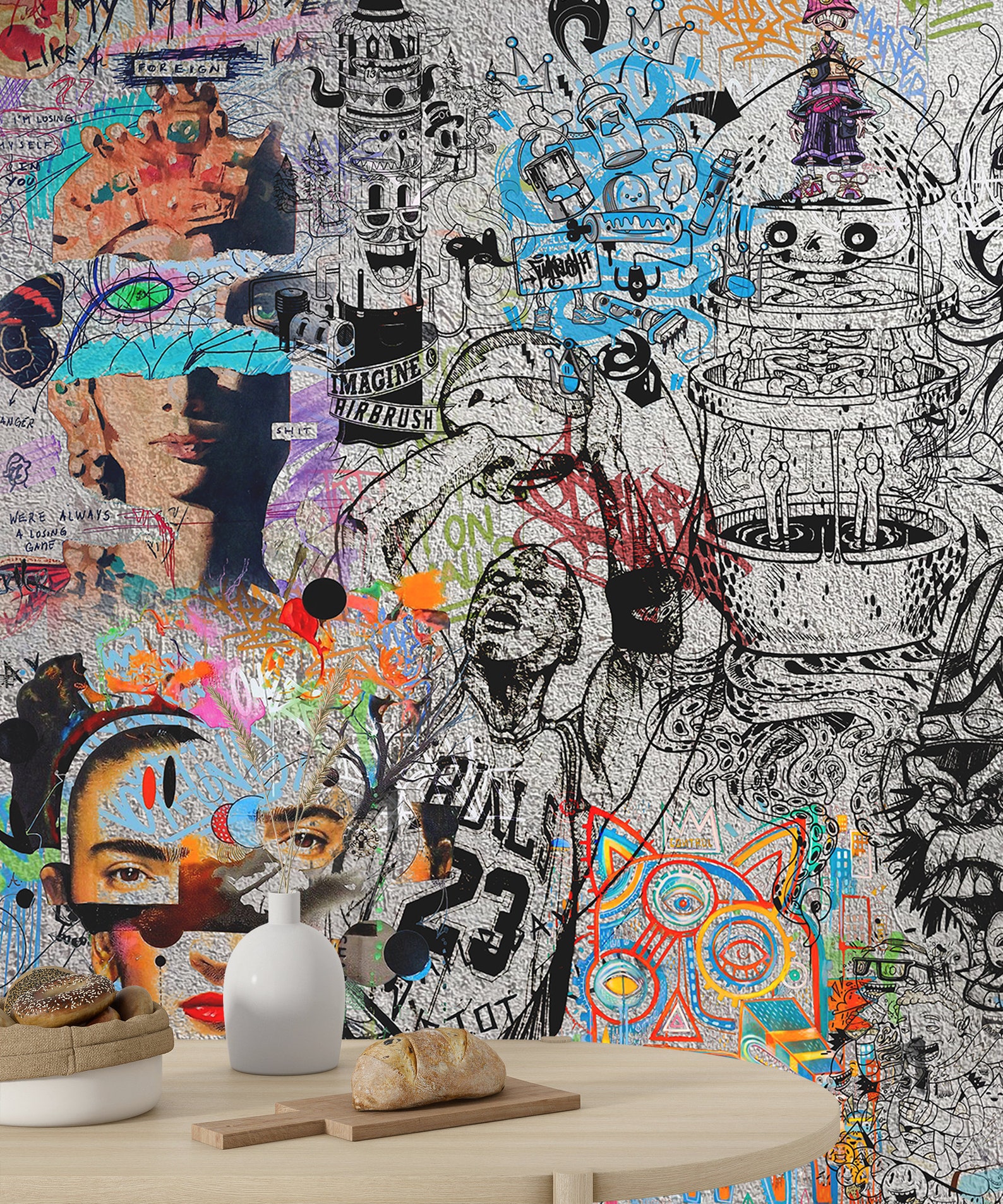 Wallpaper Streat Art Urbanism Graffiti & Mural Modern Urban Style Wall ...