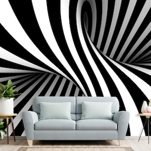 Mural Wallpaper Stereoscopic Peel and Stick & Creative Stylish 3D ...