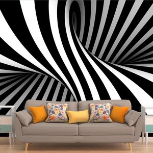 Mural Wallpaper Stereoscopic Peel and Stick & Creative Stylish 3D ...