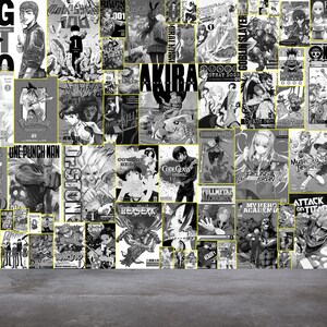 Comics Cartoon Anime Wallpaper & Mural Manga Pop Art Collage Movie Peel ...