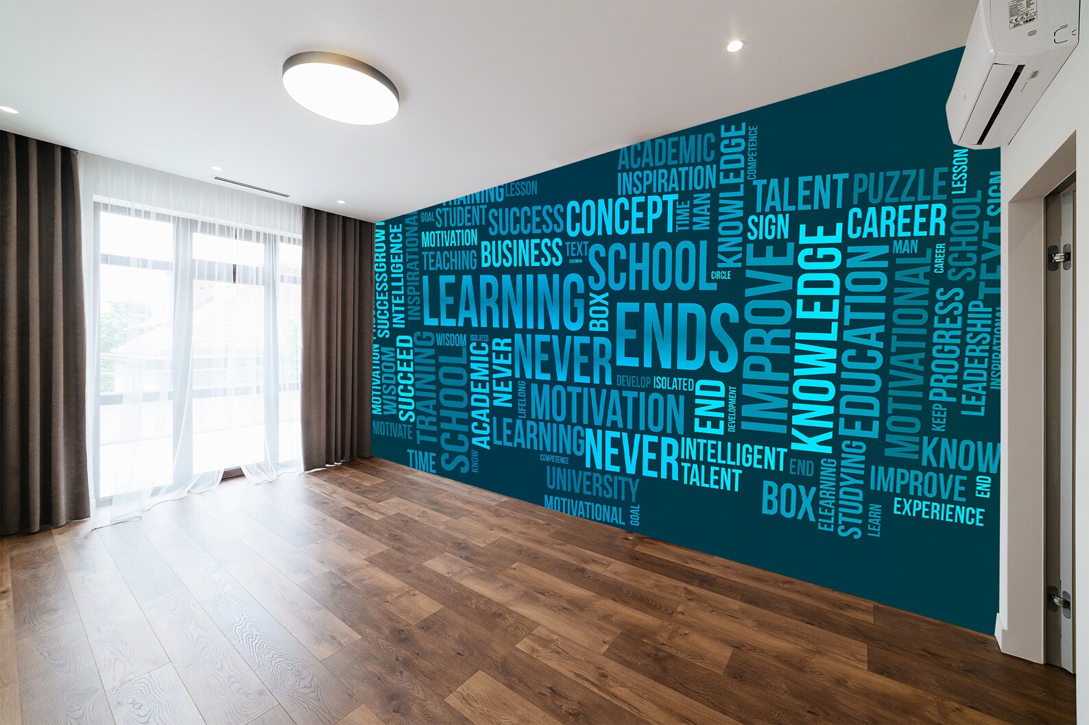 Motivation Wallpaper Success & Gym Peel and Stick Art Wall Mural ...