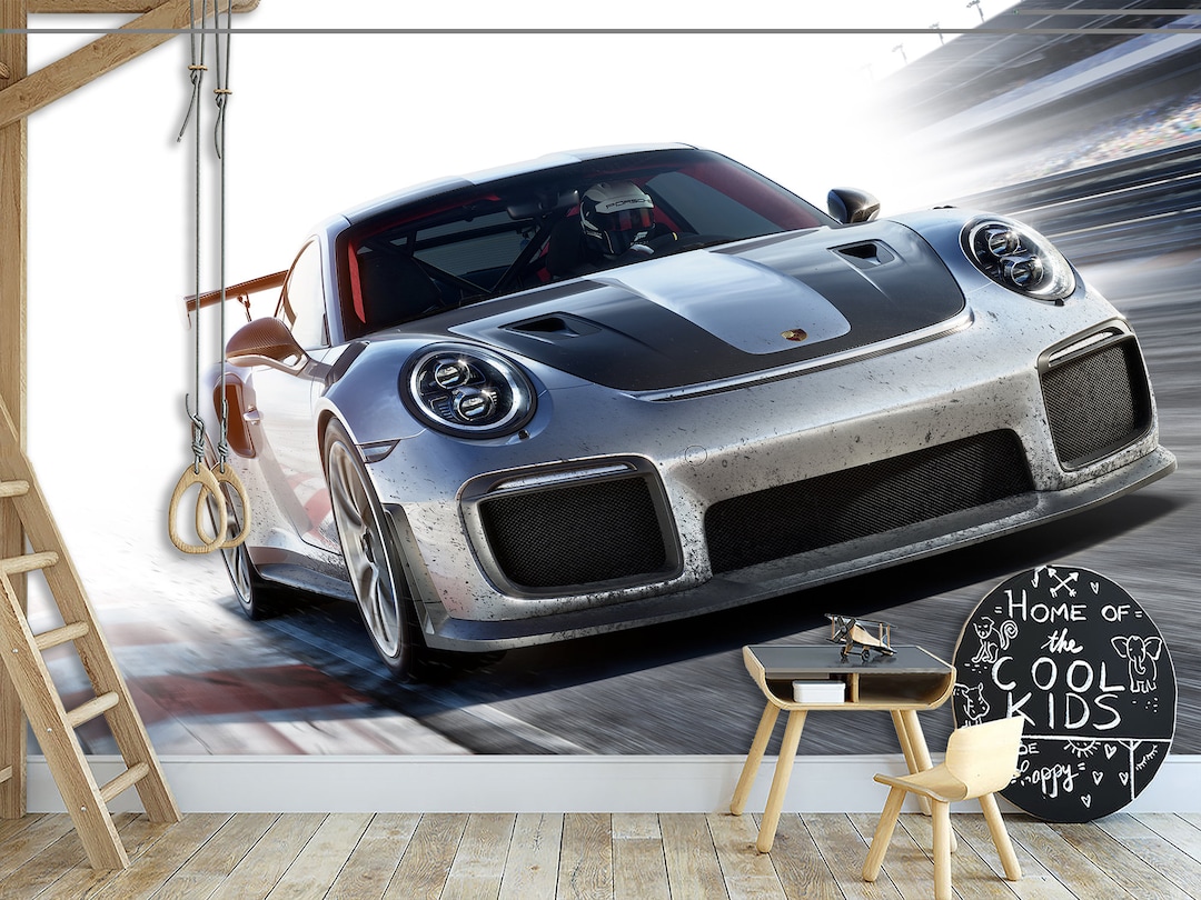 Porsche Wall Mural Sport Cars Wallpaper Car Wall Mural Boys Gift ...