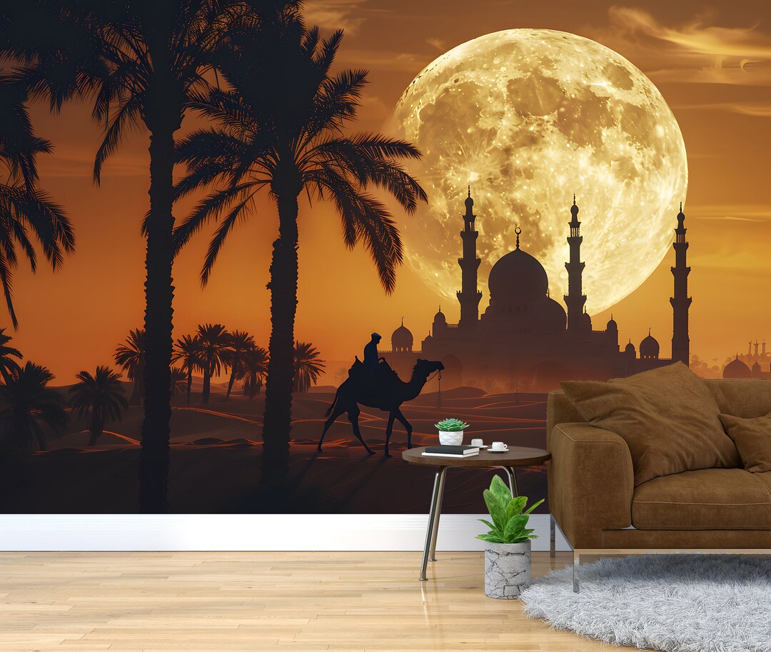 Arabian Nights Wallpaper Wall Mural Islamic Print Peel and Stick Wall ...