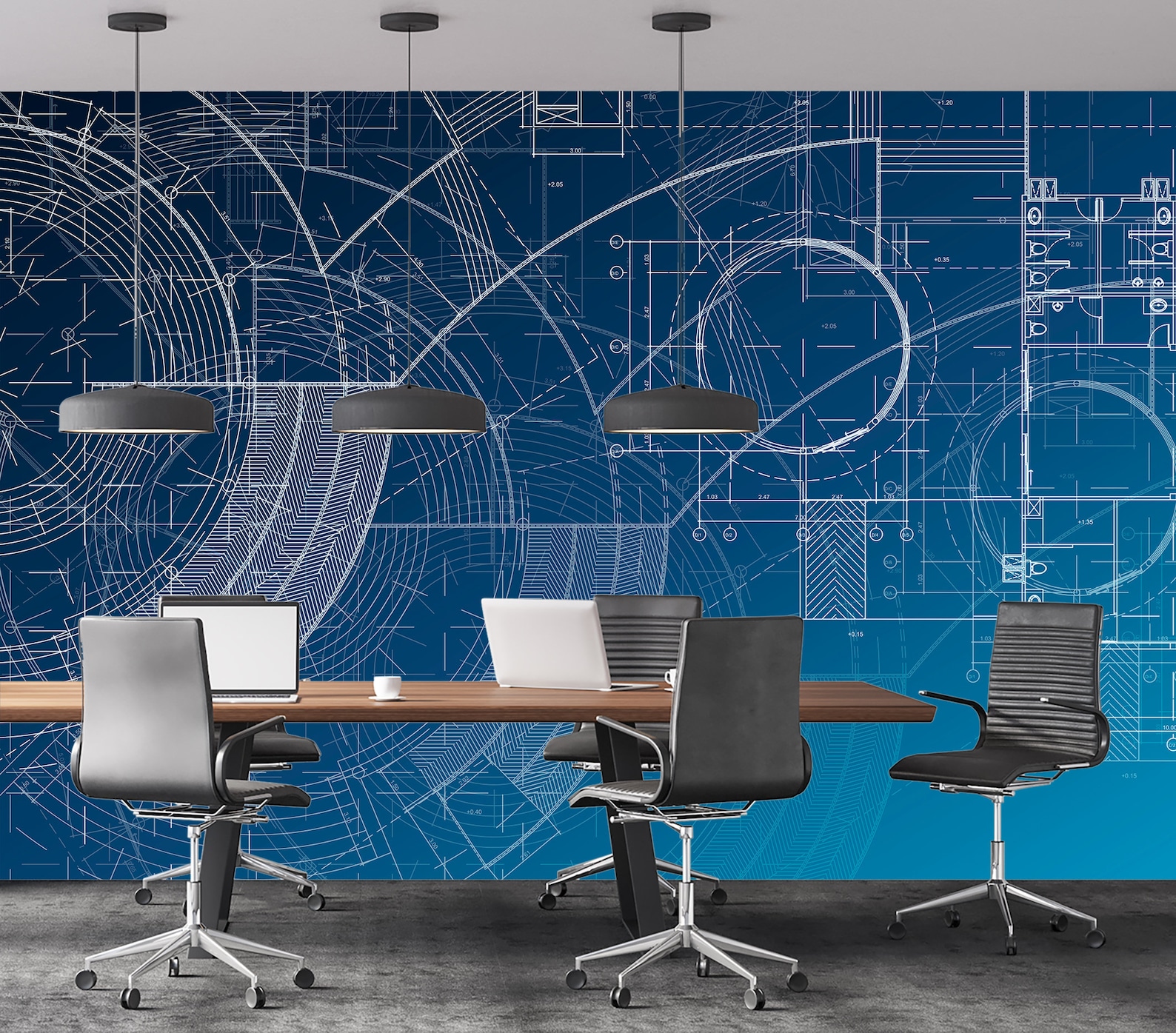 Blueprints Patent Wallpaper Architecture Peel and Stick & Art Wall ...