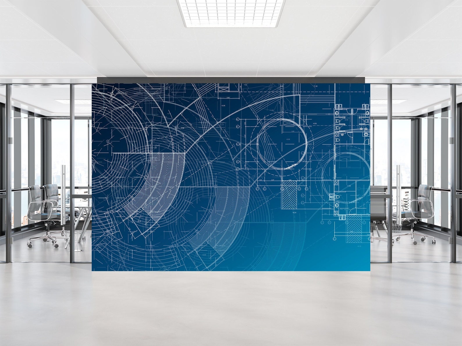 Blueprints Patent Wallpaper Architecture Peel and Stick & Art Wall ...