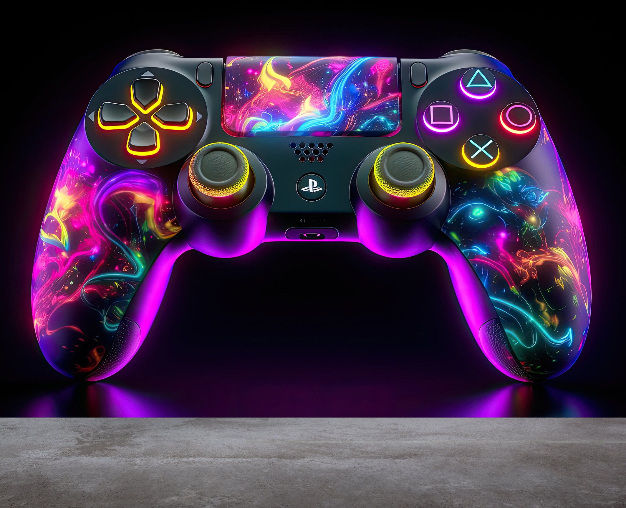 Joysticks Wallpaper Gamepad Wall Mural Gamming Kids Print Peel and ...