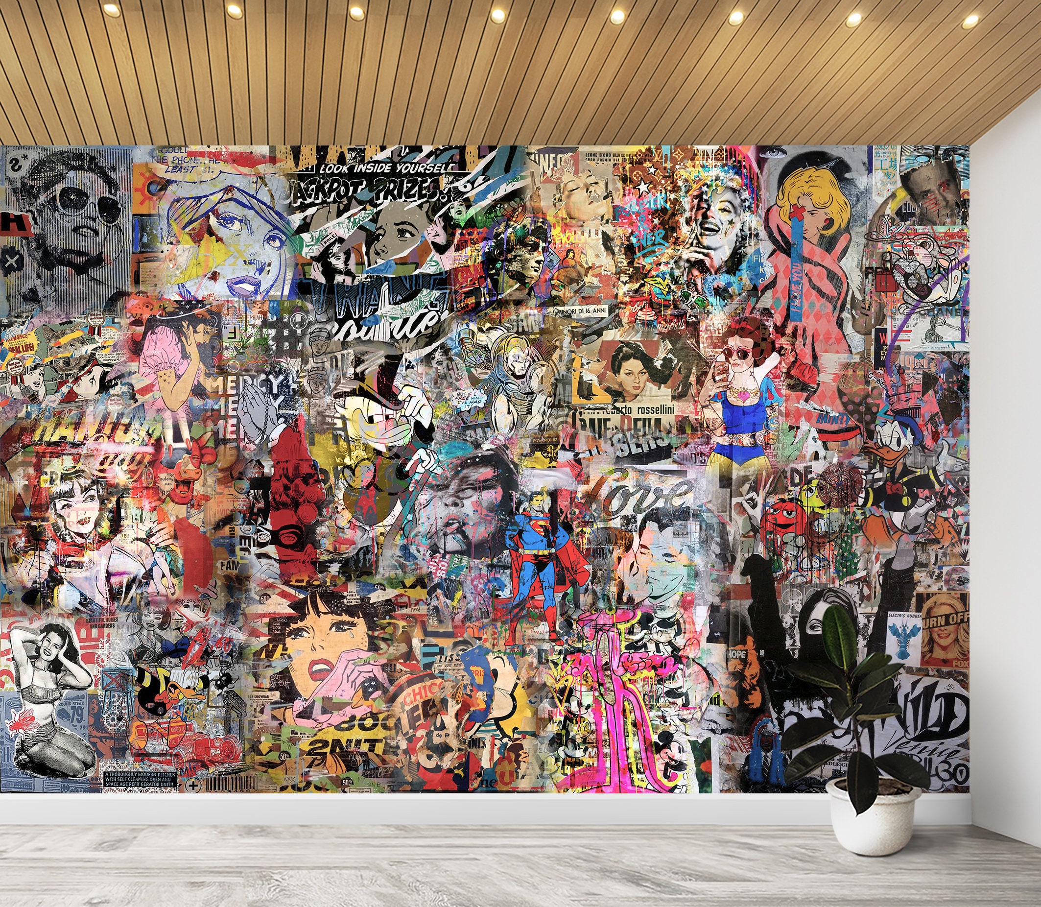 Pop Art Wallpaper Retro Poster Wall Mural & Street Art Graffiti Urban ...