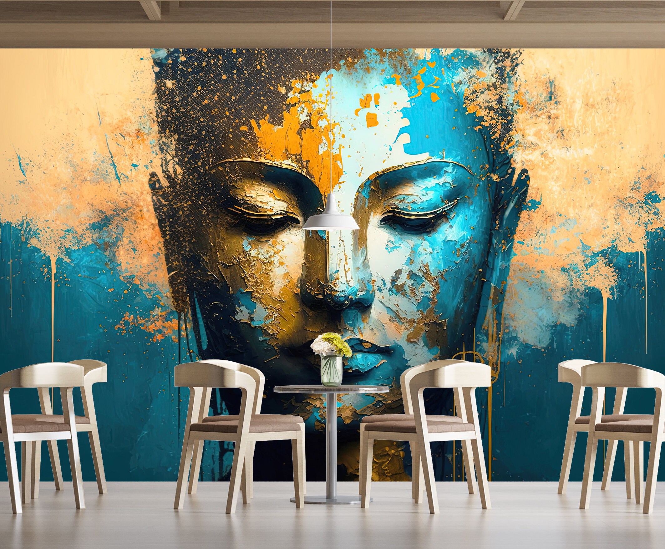 Gautam Buddha Wallpaper & Wall Mural India Yoga Meditation Buddhism ...