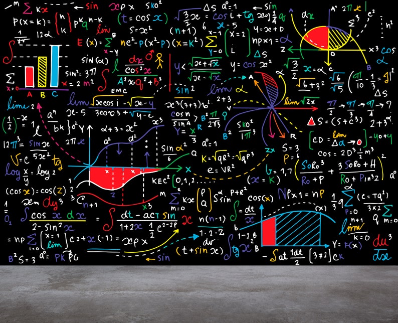 Physics & Maths Enthusiast Wallpaper Science Motive Equation - Etsy