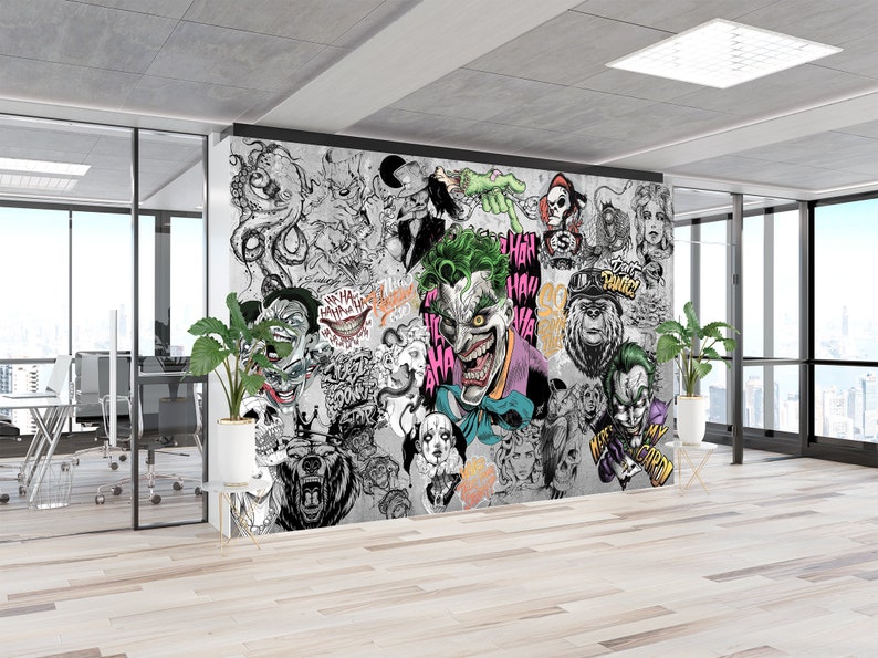 Comic Graffiti Wall Mural Wallpaper Street Art Urban Original - Etsy