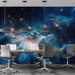 Starry Sky Wallpaper & Wall Mural Galaxy Cosmic Astronomy Universe Peel ...