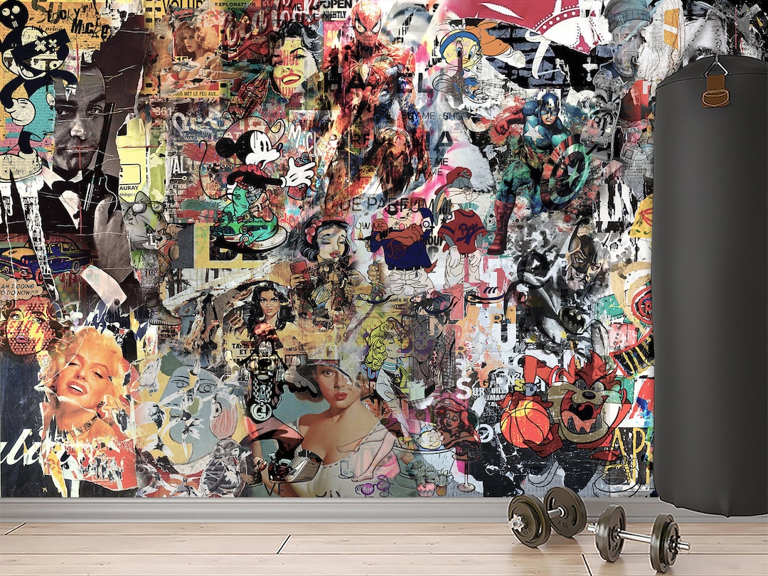 Retro Vintage Poster Pop Art Wallpaper Wall Mural & Streat Art Graffiti ...