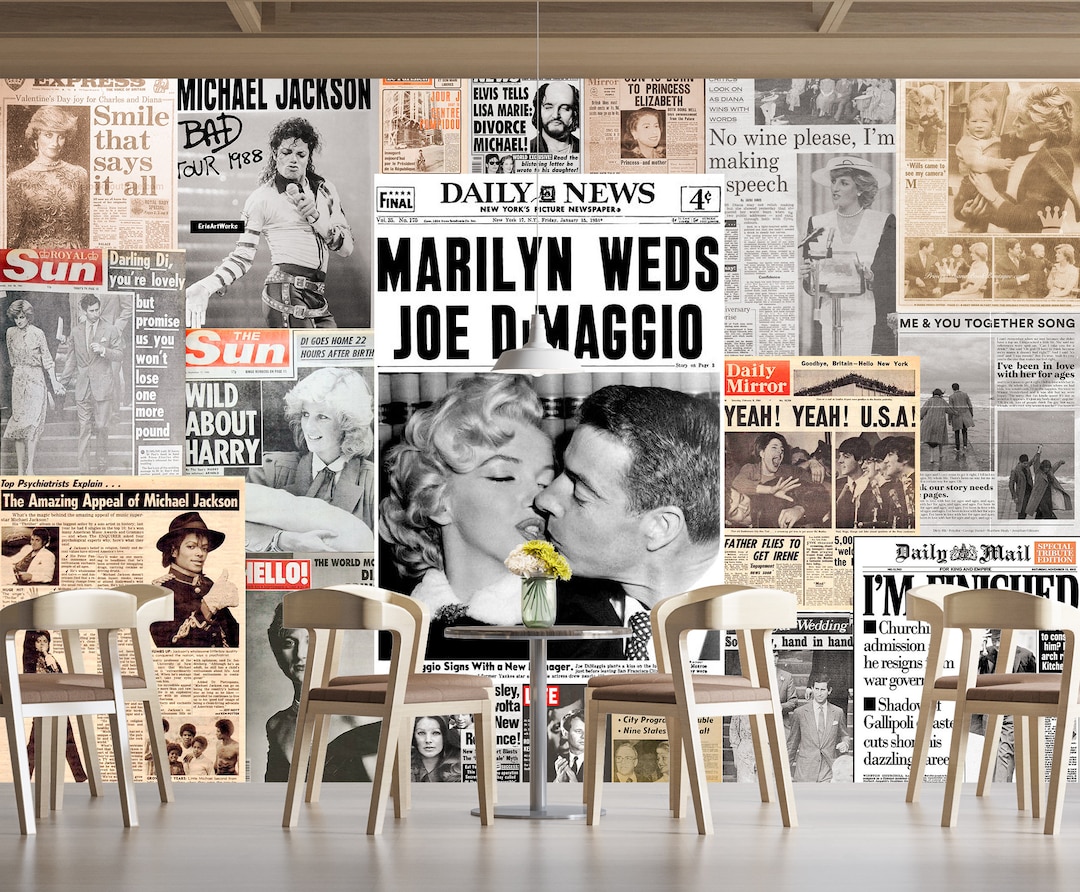 Newspaper Collage Background