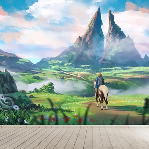 Zelda & Gaming Mural Wall Art Wallpaper Legend of Zelda Tears of the ...