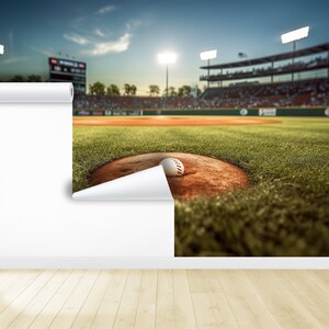 Field Baseball Stadium Wallpaper & Baseball Arena Stadium Sport Wall ...