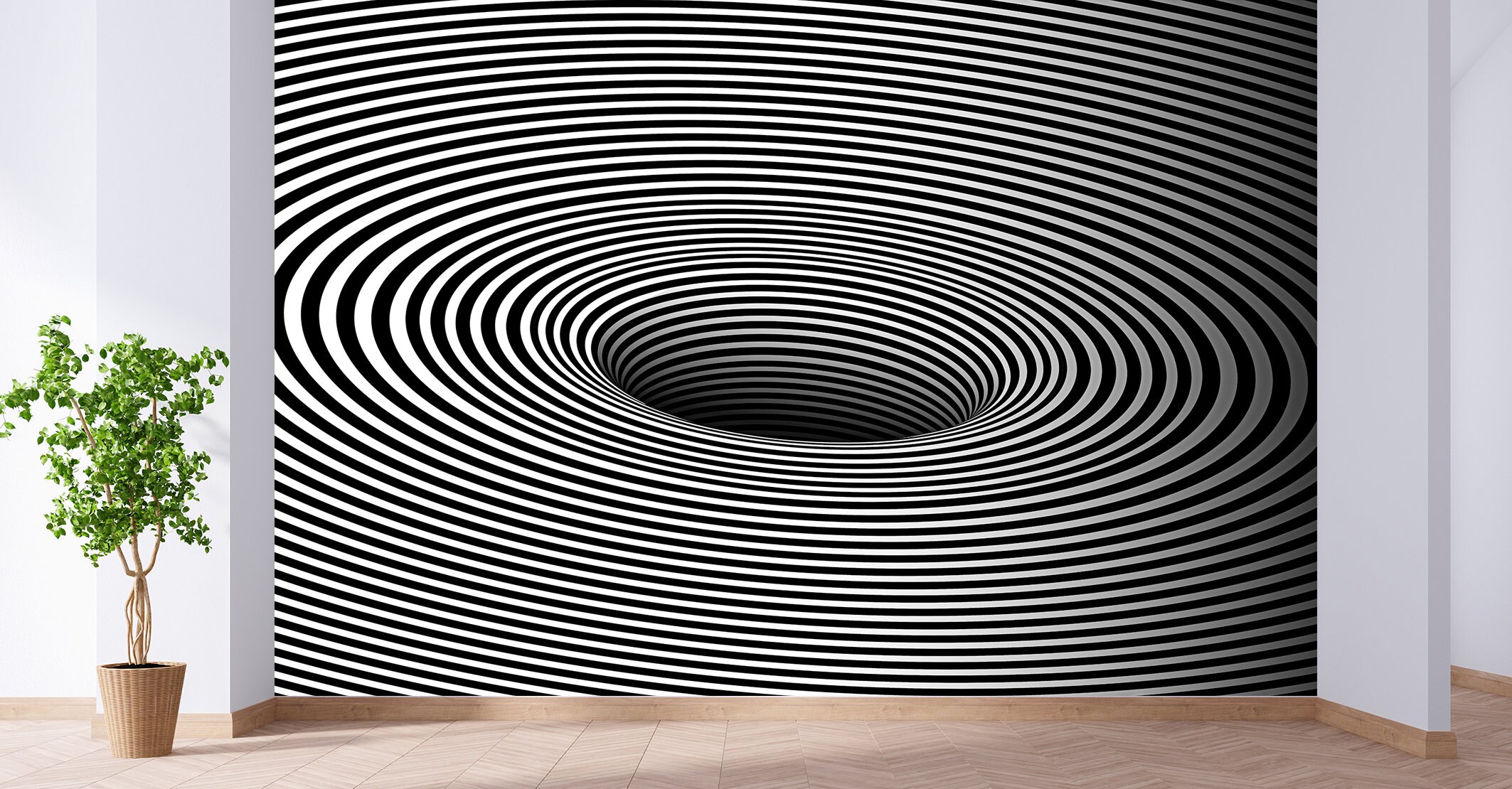 Mural Wallpaper Stereoscopic Psychedelic Illusion Wallpaper | Etsy