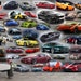 Mural Cars Collage Peel and Stick Wallpaper Sport & Cars Wall Art Super ...