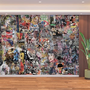 Graffiti Poster Pop Art Wallpaper Wall Mural & Streat Art Graffiti ...