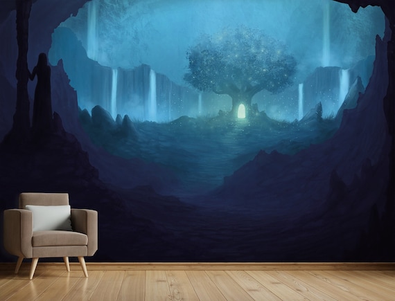 Mural Magic Fairytale Forest Wallpaper Fantasy Forest Peel and - Etsy