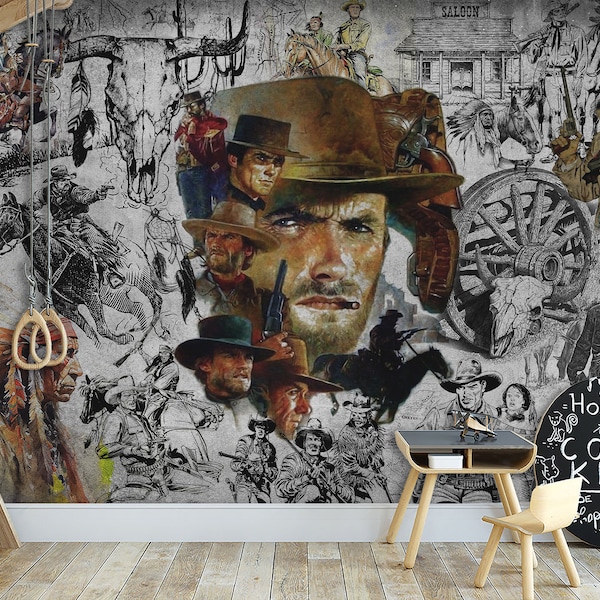 Western Graffiti Wallpaper - Etsy
